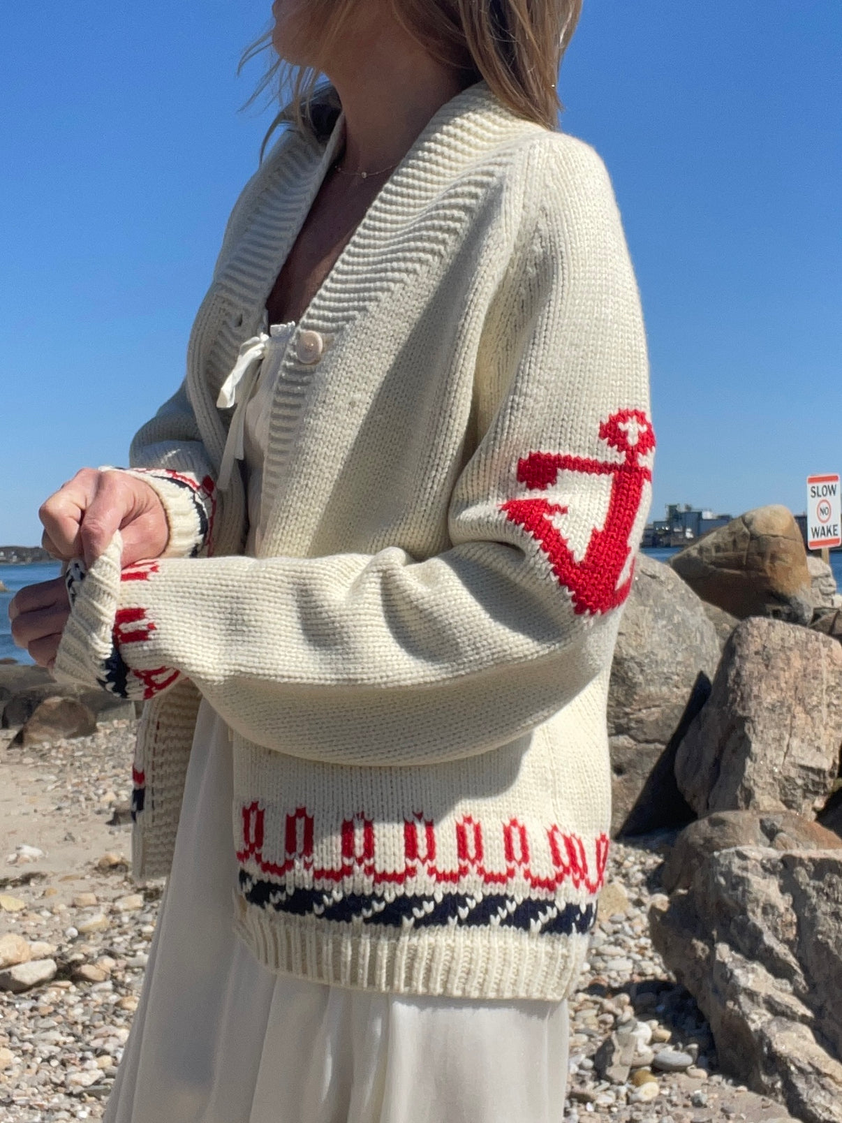 Cape Cod Whale Cardigan | Pink Pineapple Shop
