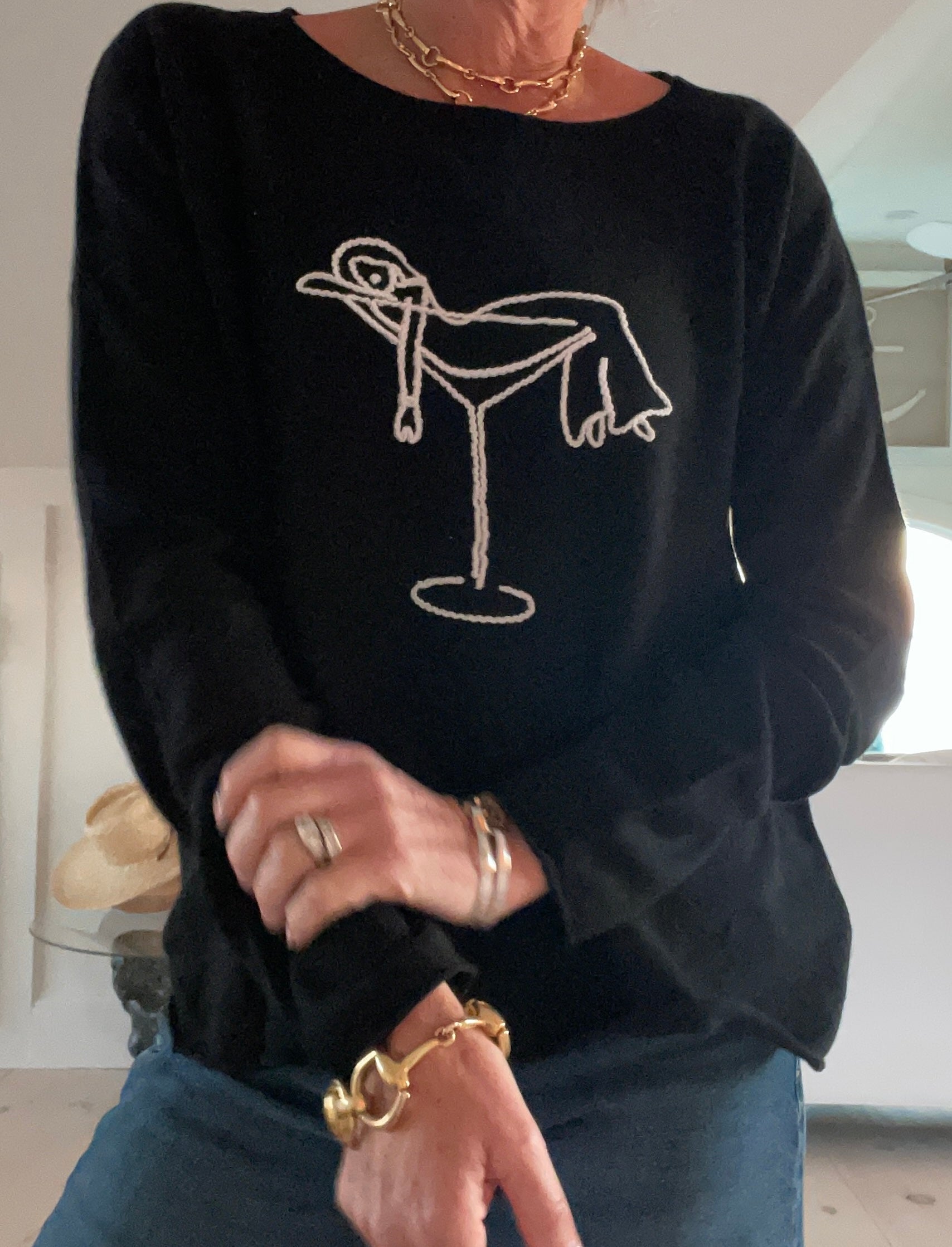 Martini Girl Cashmere Sweater